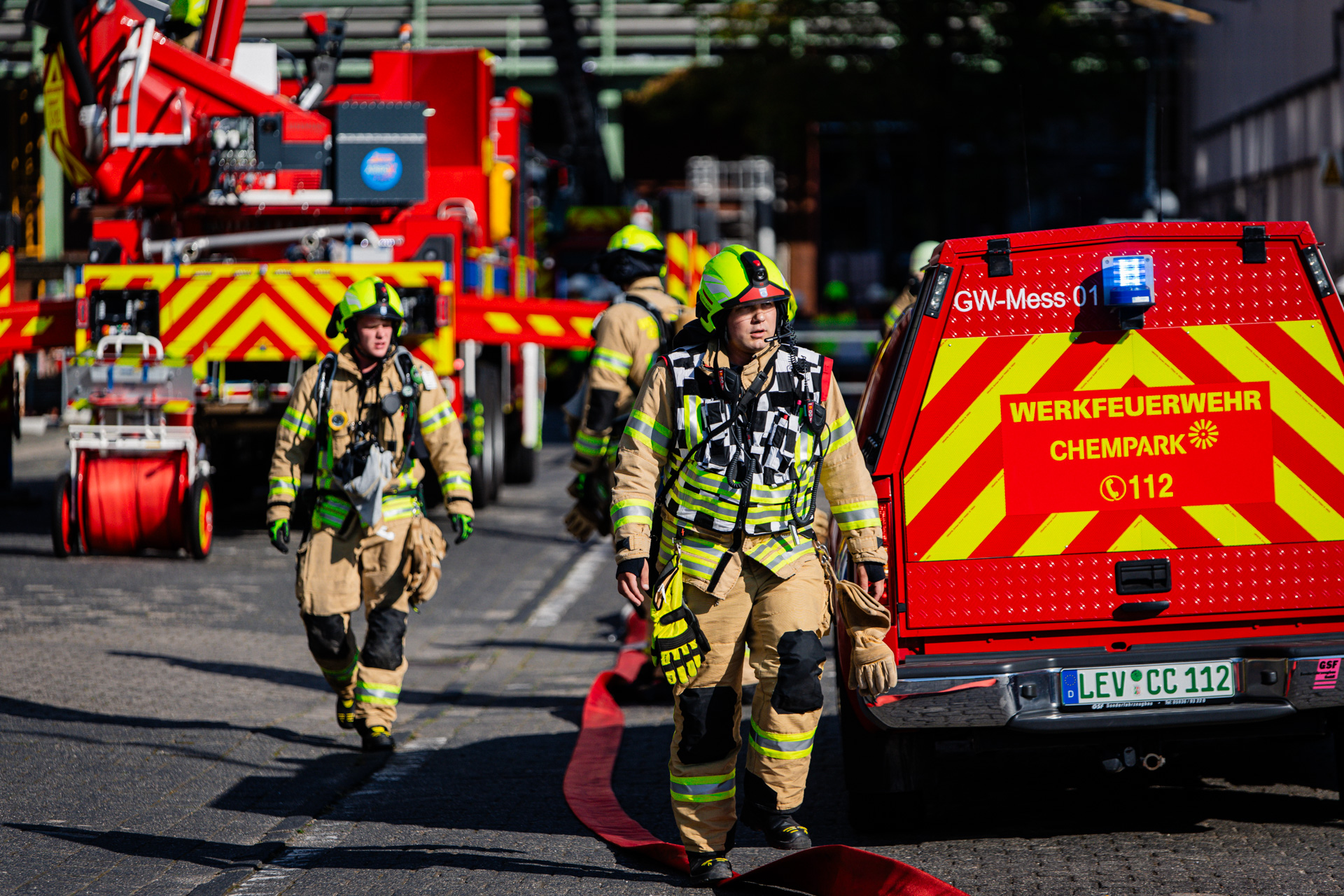 Erfolgreiche Großübung im Chempark : Chempark