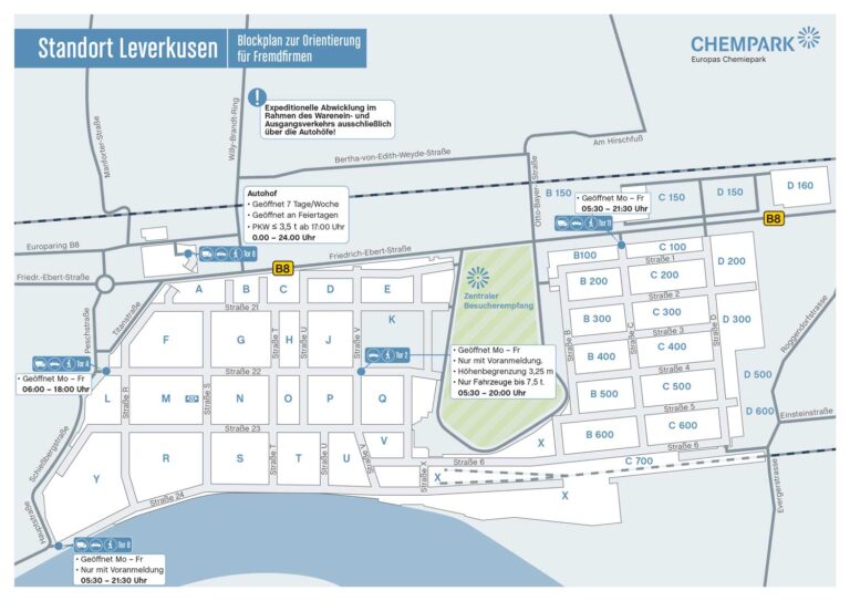 CHEMPARK: Anfahrt & Toröffnungszeiten